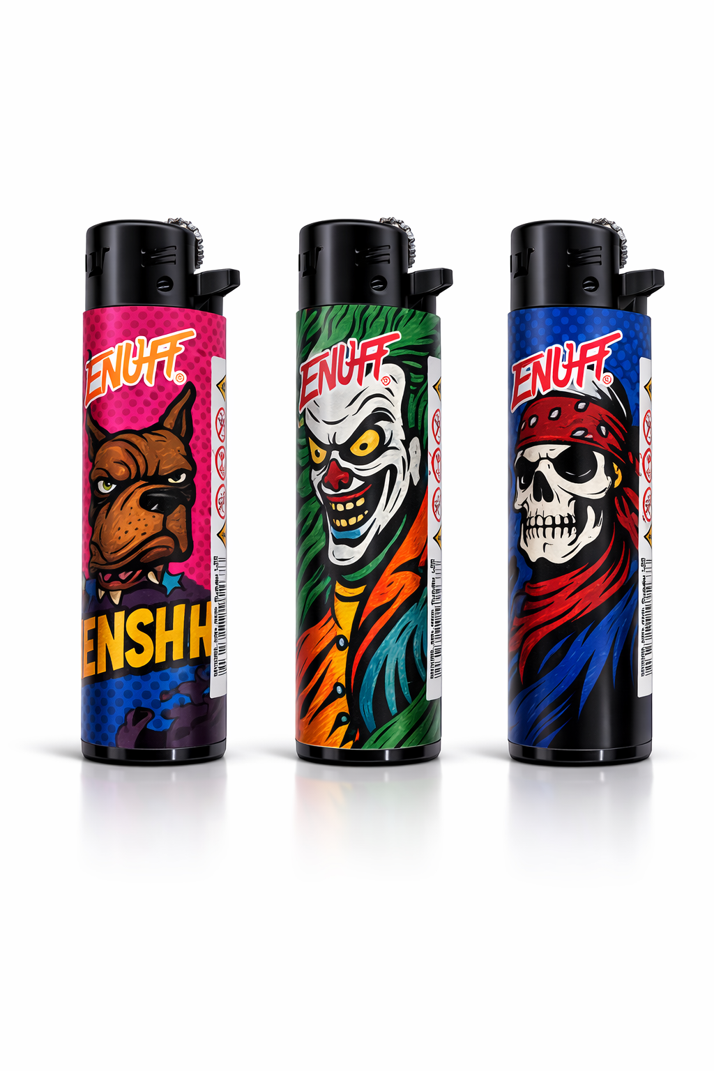 ENUFF OUTLAW Round Refillable Lighter – 48pcs Display
